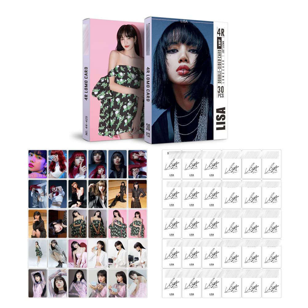 Goodern 30pcs Blackpink Lisa Lomo Cards Blackpink Lisa Personal Solo ...