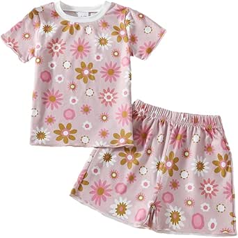 Amazon.com: BOBORA Toddler Girl Clothing Casual Summer Outfits, 2-Piece ...