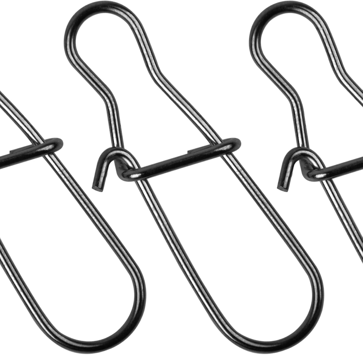 100PCS Fishing Swivel Duo-Lock Snaps Fishing Lure Hooks Connector ...