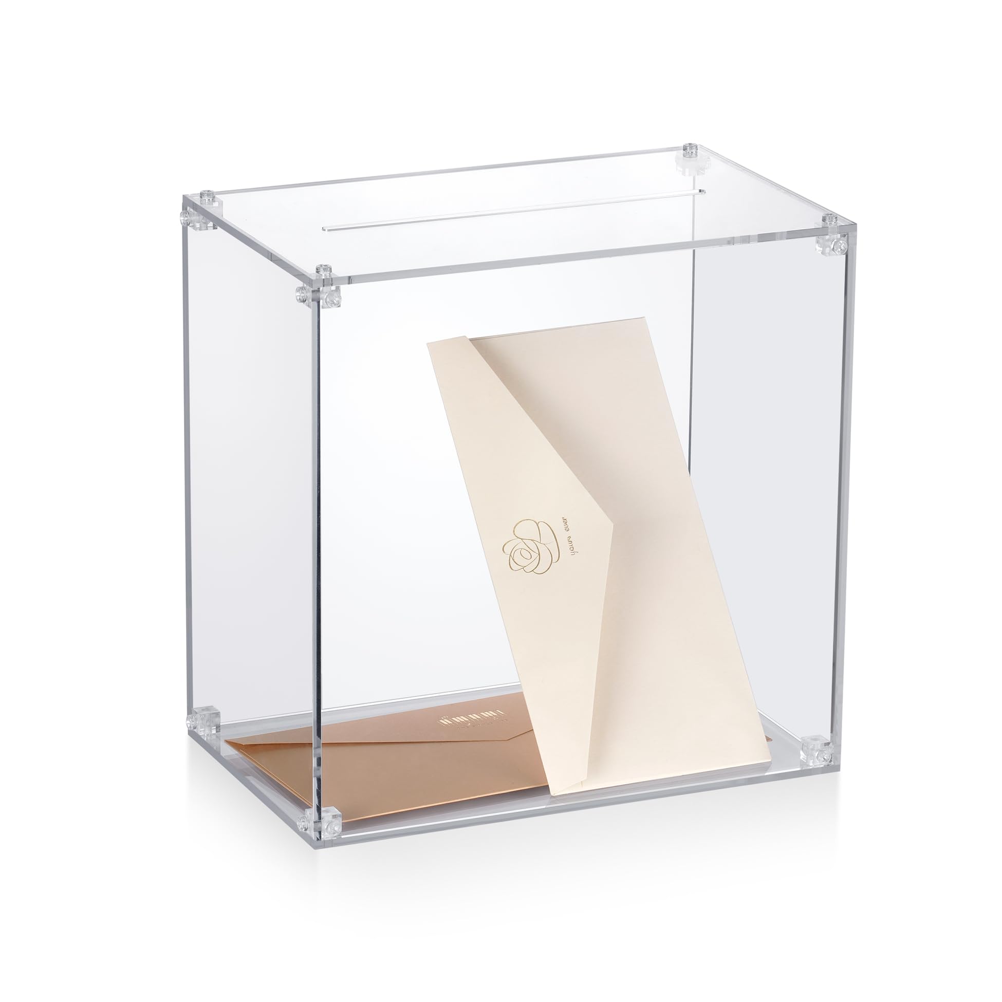 MaiiTiproll All Clear Acrylic Card Box, DIY Wedding Box with Your ...