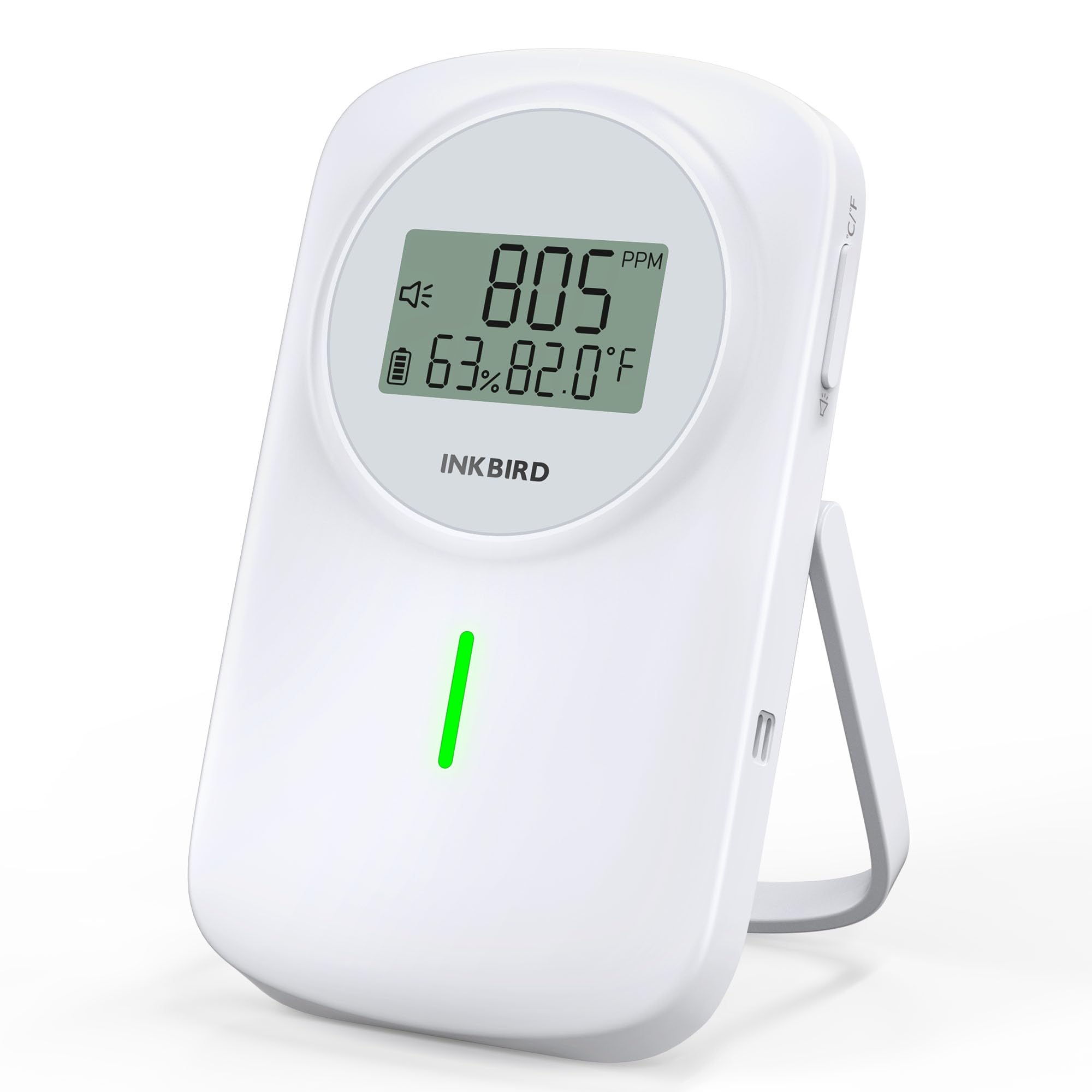 Snapklik.com : INKBIRD IAM-O2 Indoor CO2 Monitor 3 In 1 CO2 Detector ...