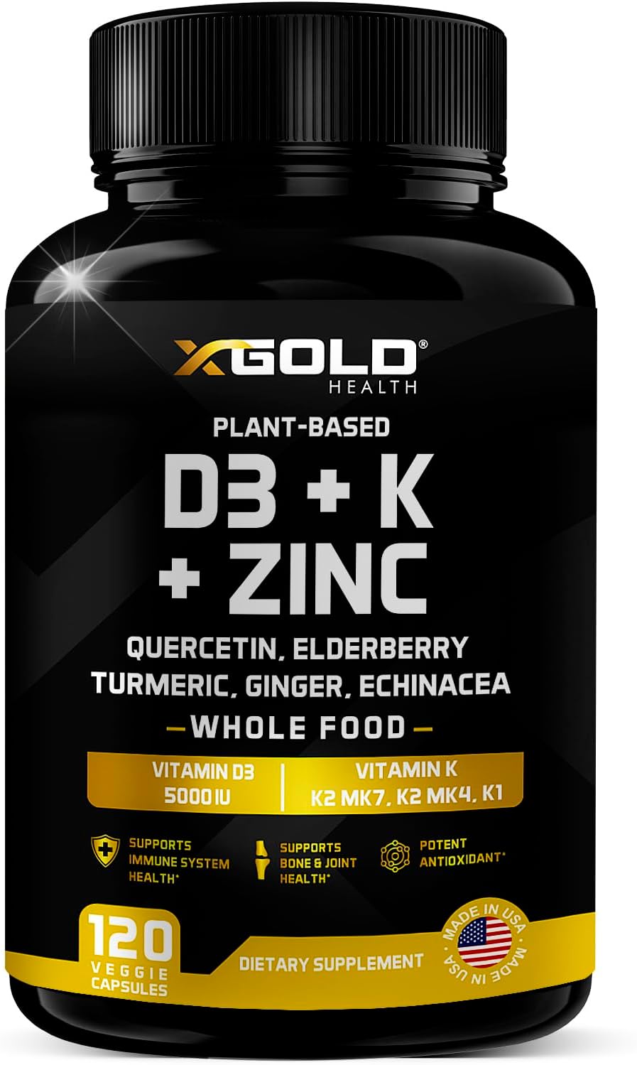 Amazon.com: Zinc Picolinate 50mg with Vitamin K2 MK-7 + Vitamin D3 5000 IU, Zinc 50mg with ...