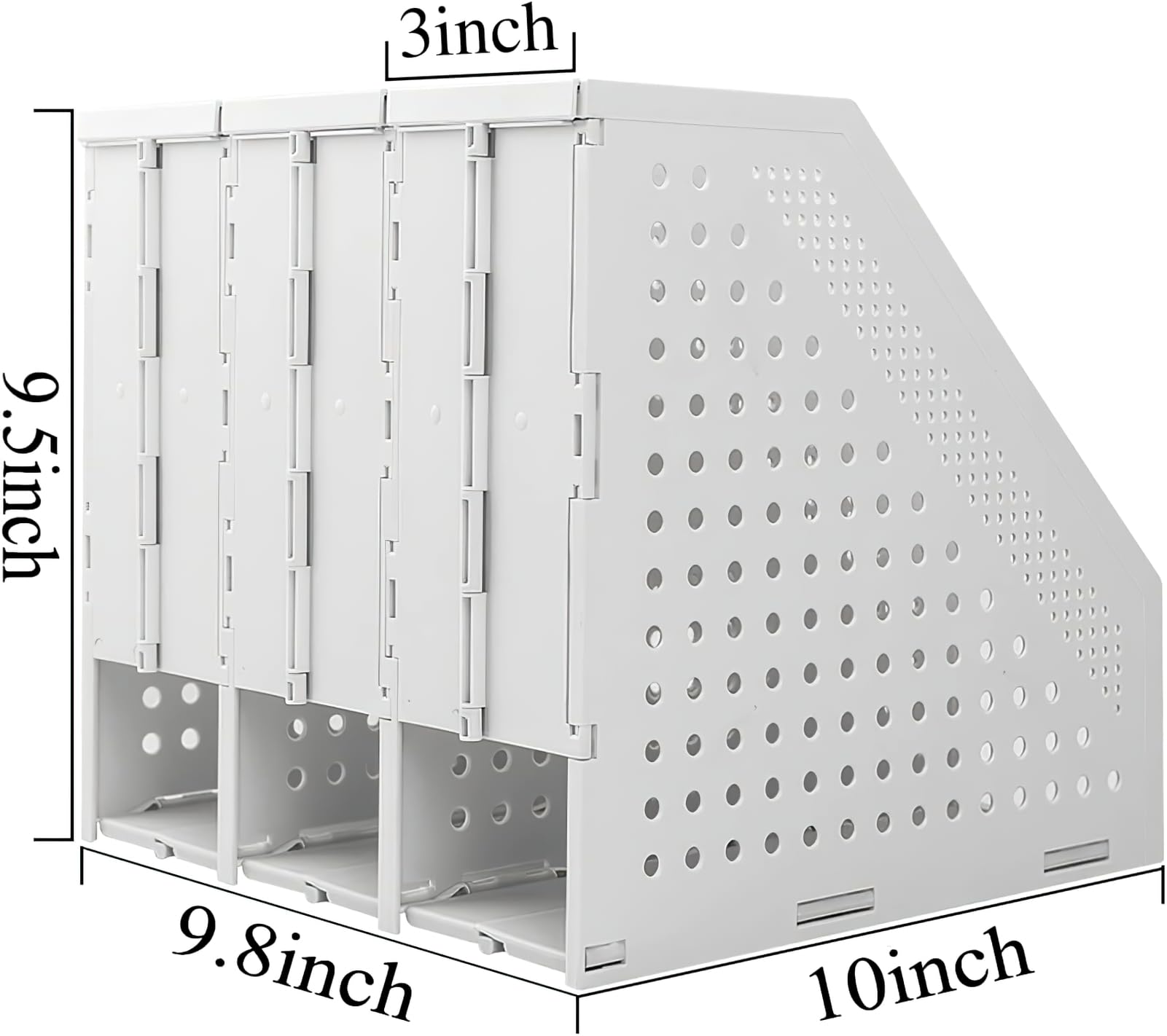 Elezeal Foldable Magazine File Holder Durable File Desktop Document ...