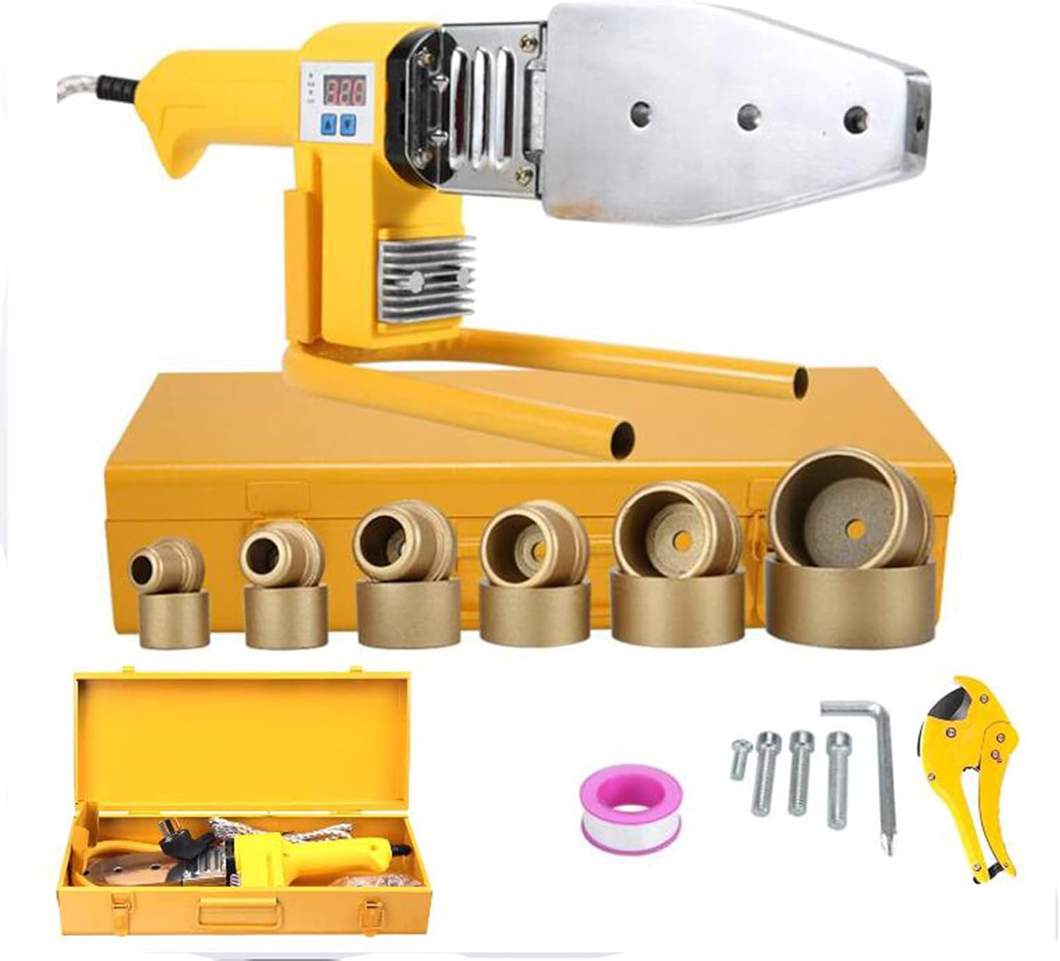 JDOSHIS 800W Fusion Welder Socket Fusion Tool Kit Digital Water Pipe Welding Machine Electric ...