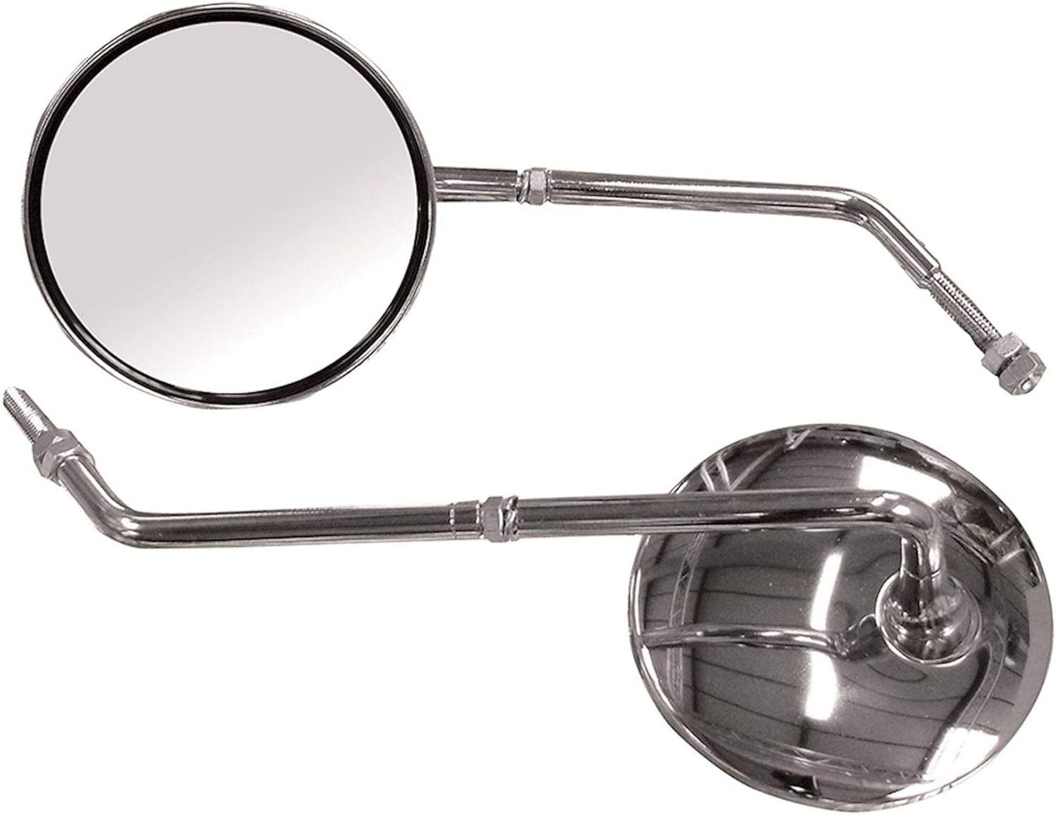 Bike It Universal Scooter / Moped Mirror Chrome 8mm Thread Bolt On Rear ...