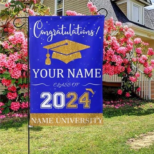 Amazon.com : Generic Graduation Garden Flag 2024, Double Sided ...