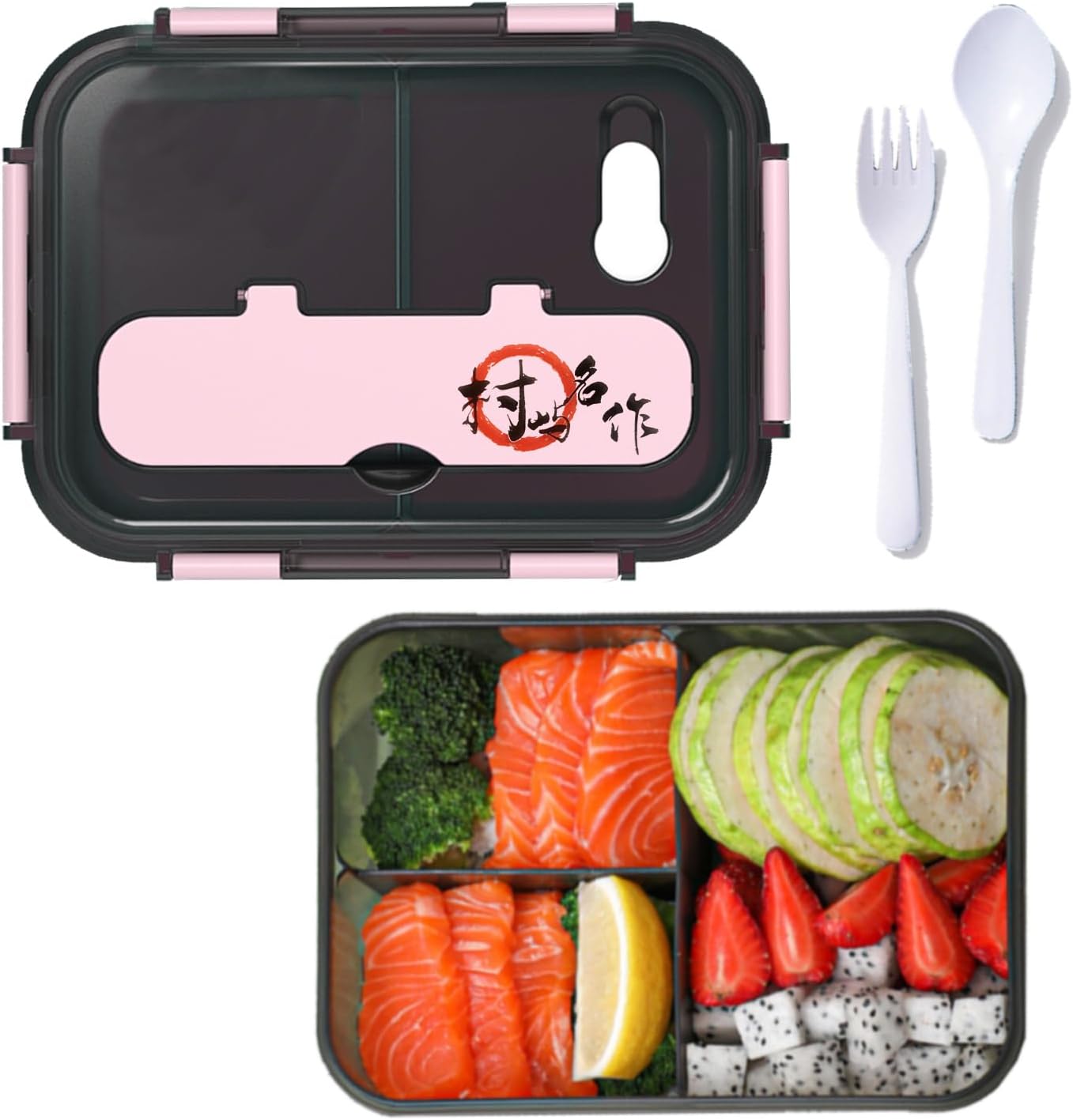 Amazon.com: OTYFGHD Bento Box for Adults ，3 Compartment Lunch Boxes ...
