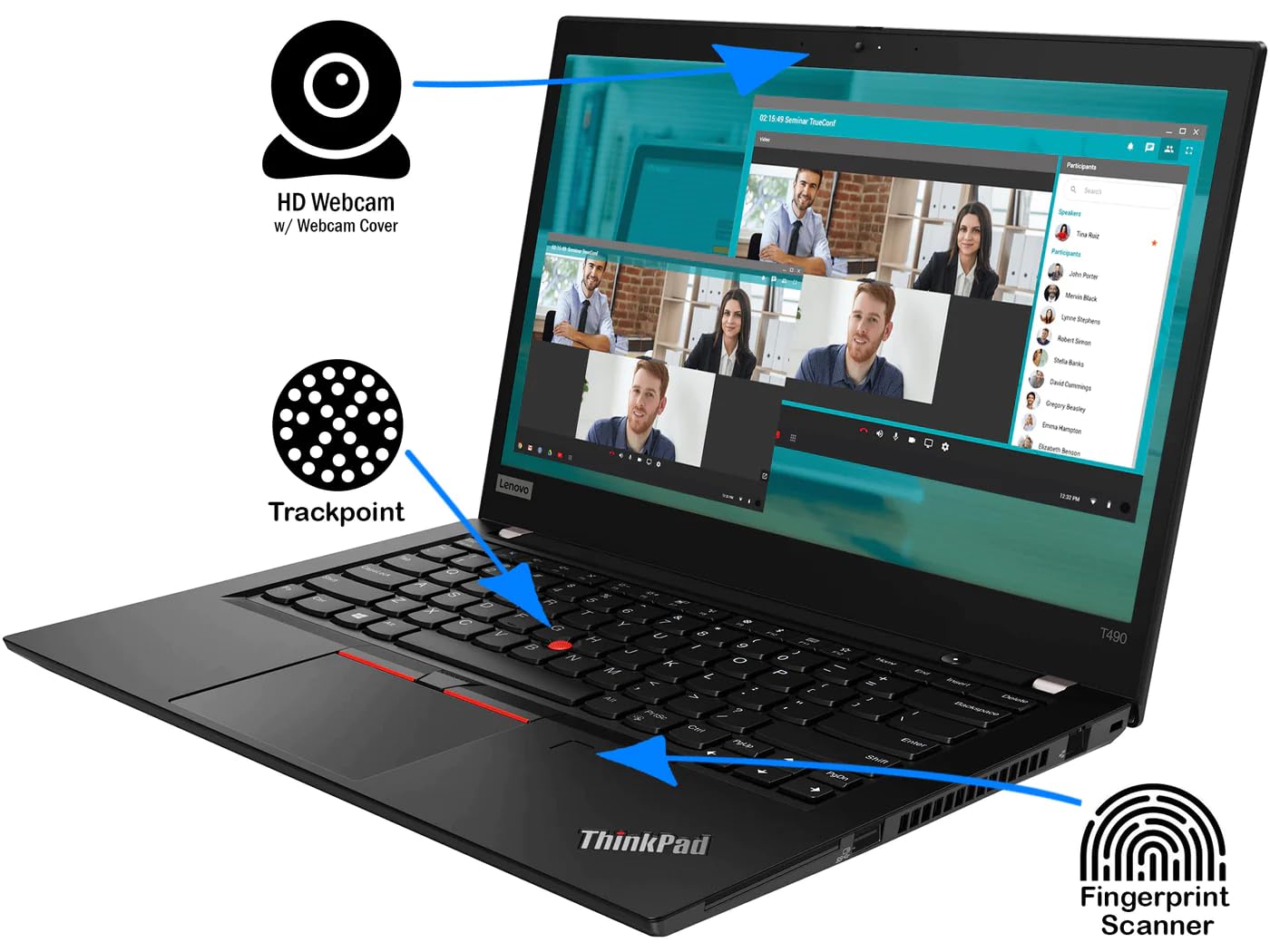 Snapklik.com : Lenovo ThinkPad T490 14" FHD Touchscreen Business Laptop ...