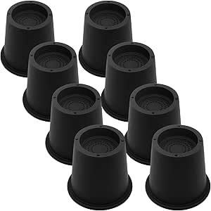 Amazon.com: HANIHUA 8 Pack Bed Risers Furniture Risers 4 inch Heavy ...