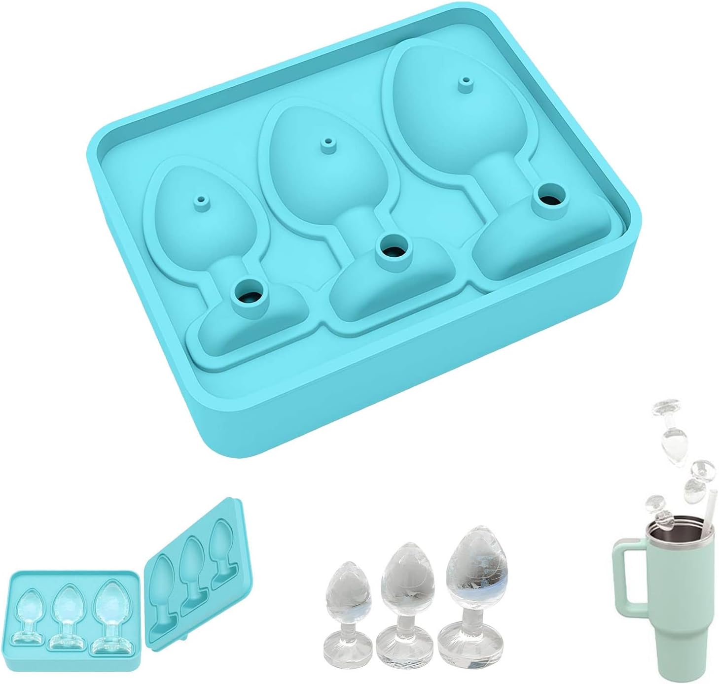 Amazon.com: Prank Ice Cube Mold Ice Tray Trays Mold, Silicone ...
