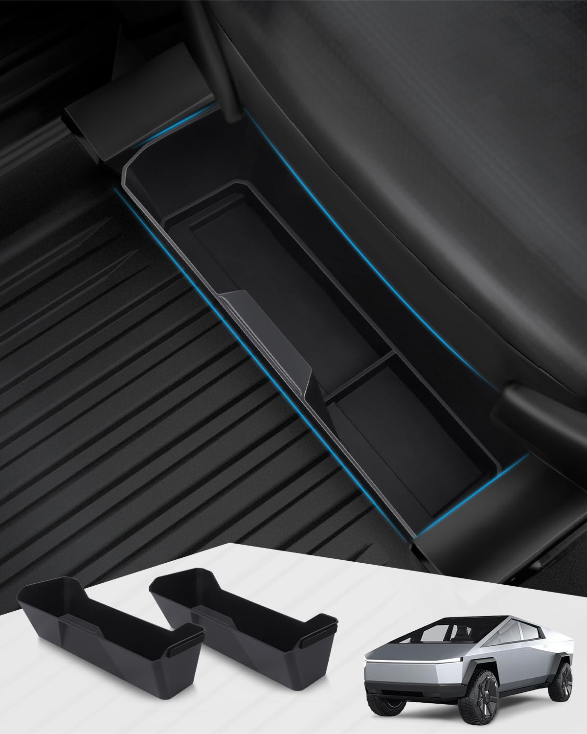Amazon.com: EVOOOR Front Under Seat Storage Box for 2024 Tesla ...