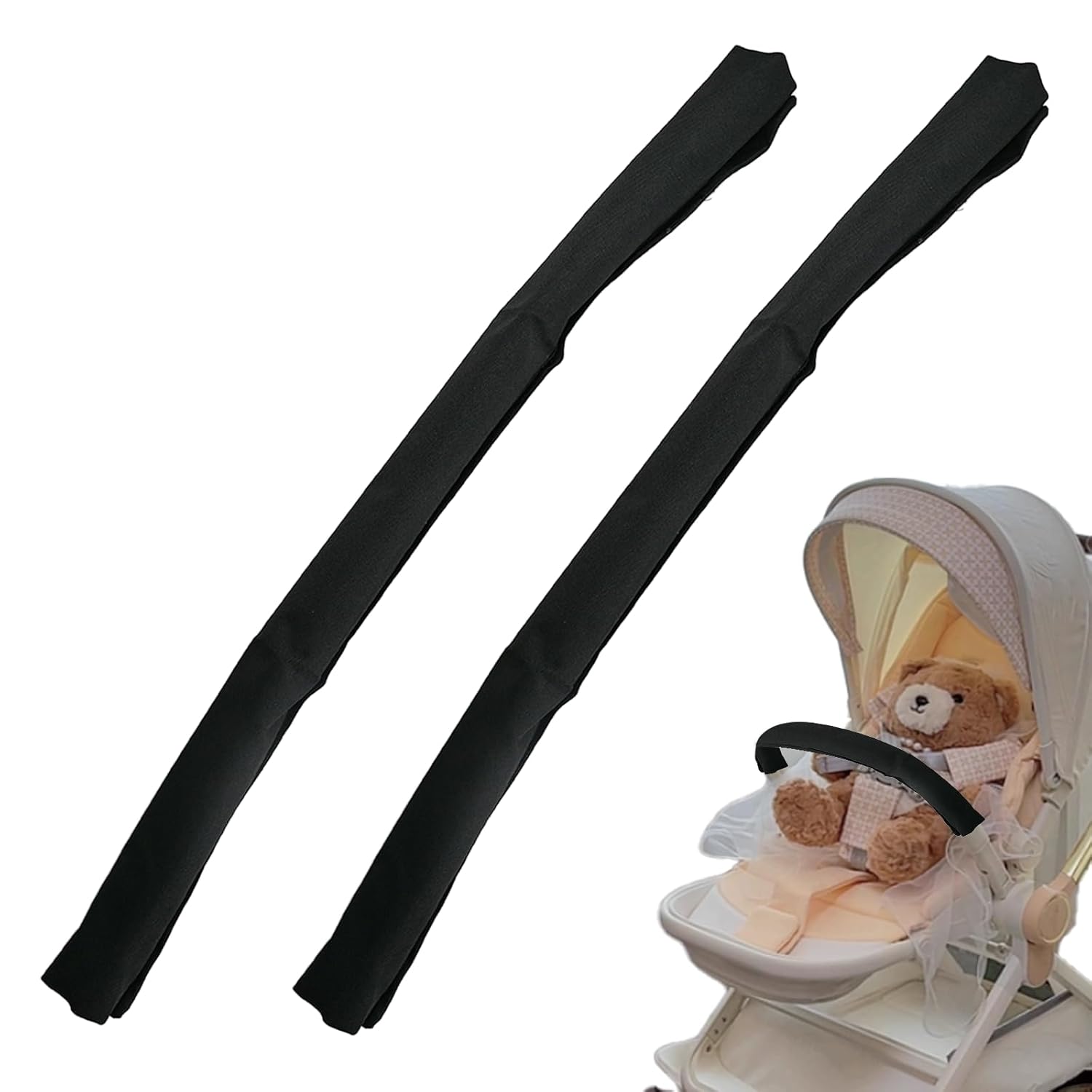 Amazon.com : 2PCS Stroller Bumper Bar Cover,Pushchair Armrest Handle ...