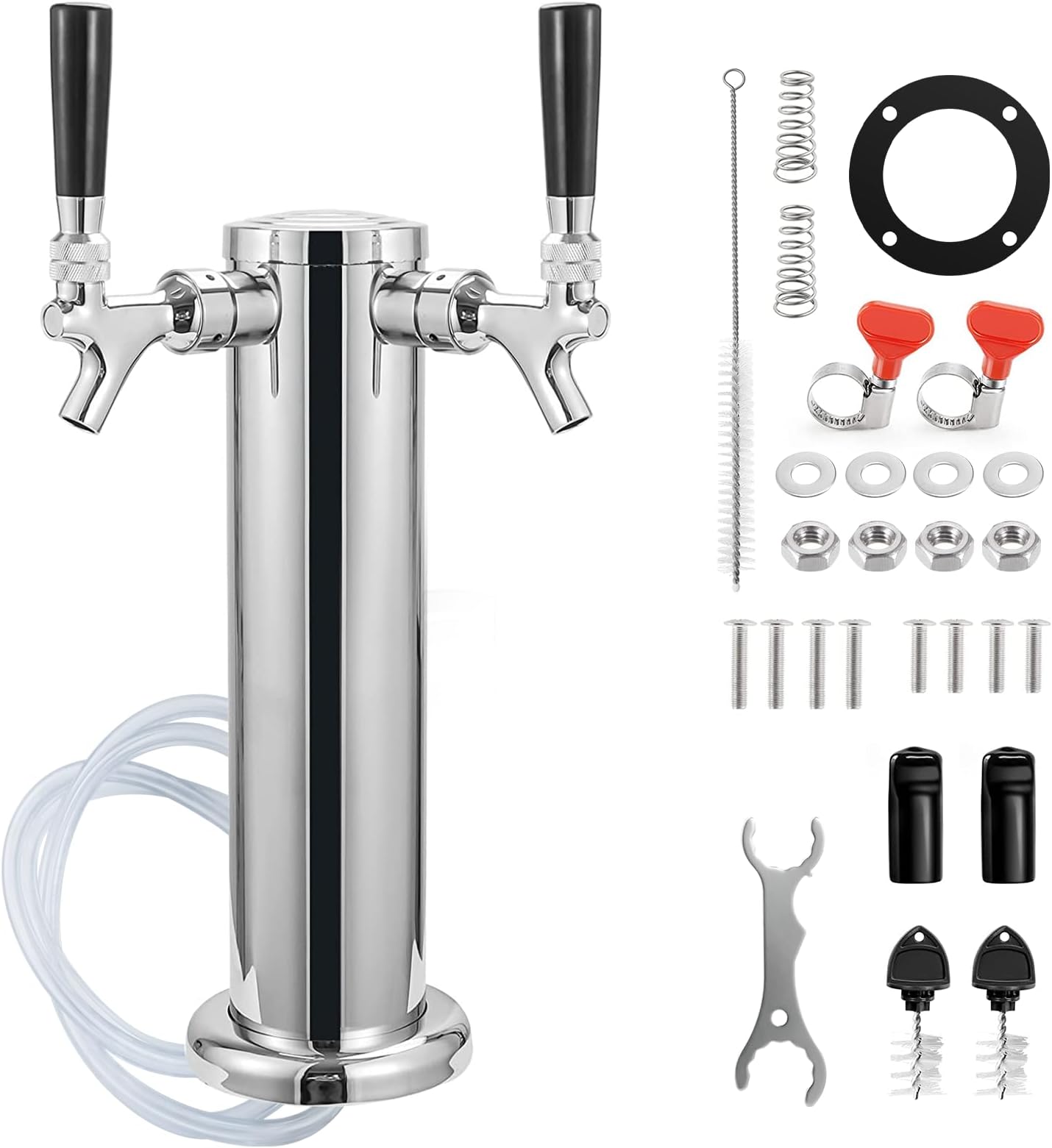 Amazon.com: Kegerator Tower Dual Tap Beer Tower Dispenser Kegerator ...
