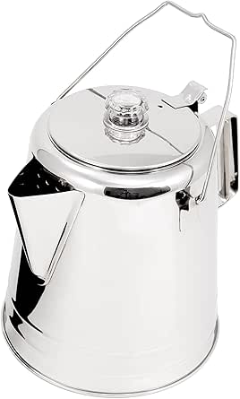 Amazon.com : GSI Outdoors Percolator Coffee Pot I Glacier Stainless ...
