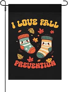 Amazon.com : I Love Fall Prevention Socks Outdoor Flags One Size ...