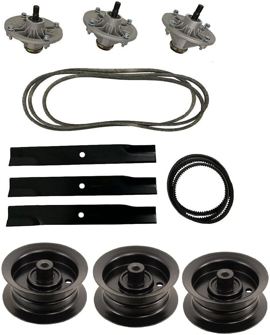 Amazon.com : GOLDEN REIGN for Deck Rebuild KIT SPINDLES Blades Pulleys ...