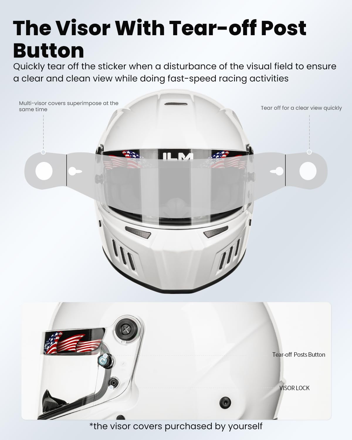 Snapklik.com : ILM Snell SA2020 Approved Auto Racing Helmets ...