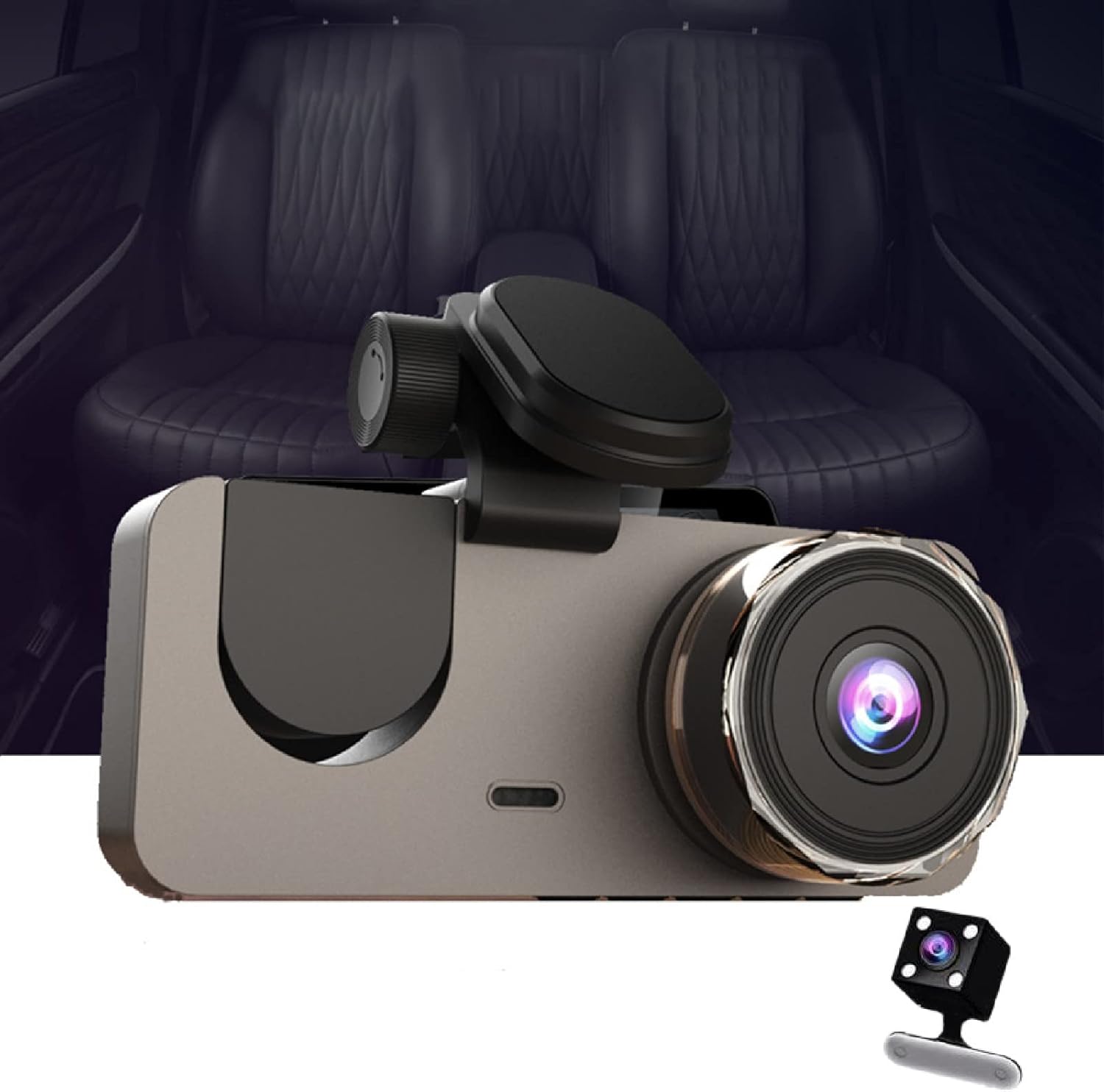 Amazon.com: 3 Channel Dash Cam Front And Rear Inside,HD 1080P Dash ...