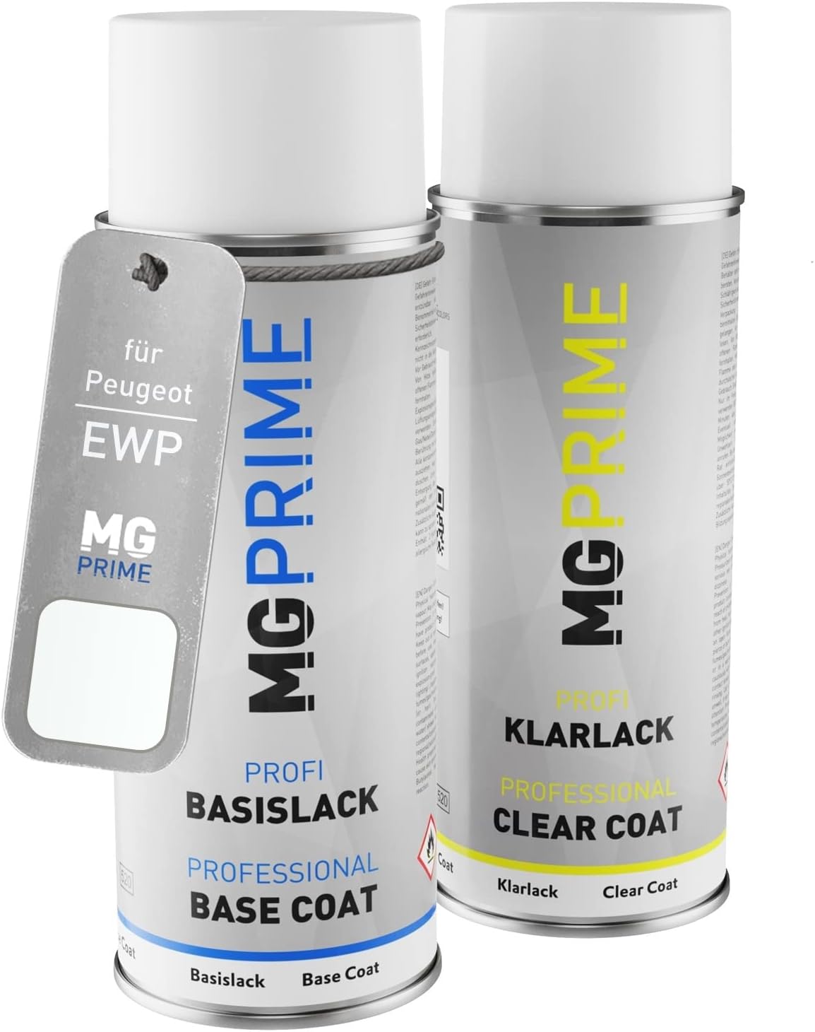 MG PRIME Peinture voiture Bombes aérosols pour Peugeot EWP Blanc ...