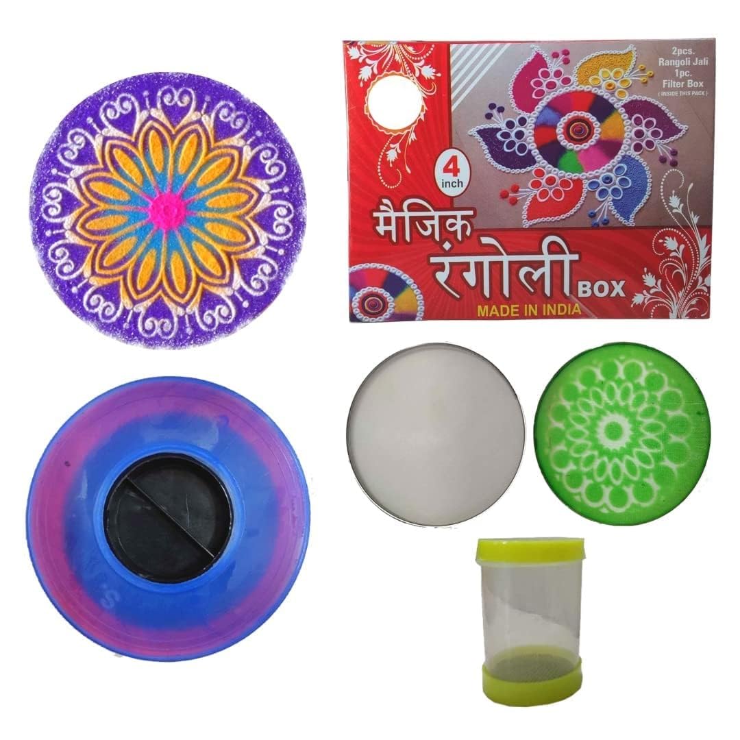 Buy Shree Yamuna Mart Magic Rangoli Making Kit Includes Magic Tool ...