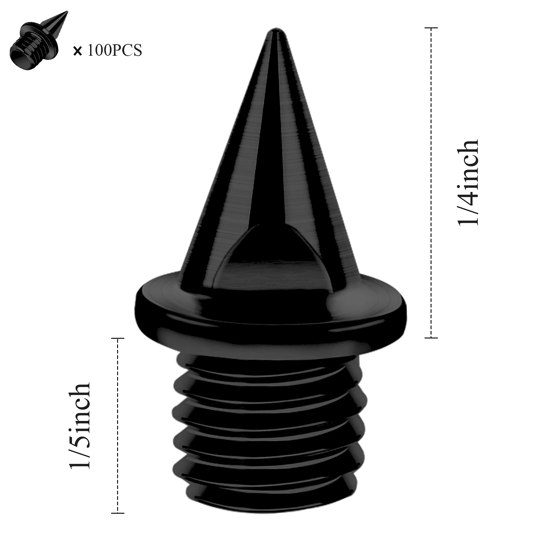 Snapklik.com : JULMELON 120PCS 1/4inch Black Stainless Steel Track And ...