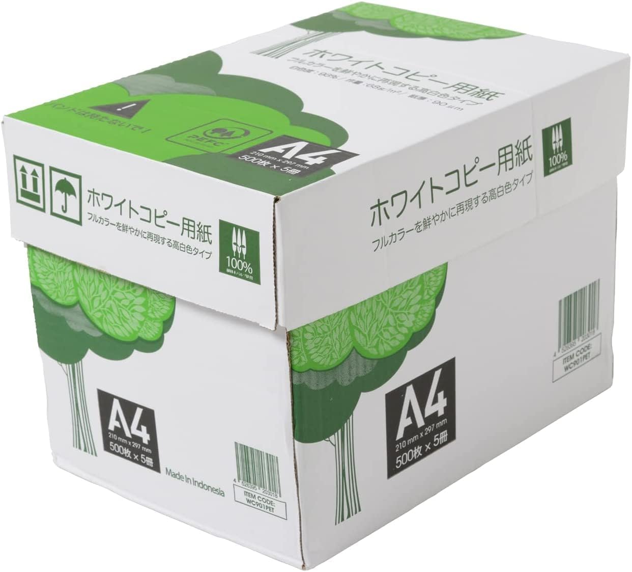 Amazon | TANOSEE PPC Paper Type FW A4 PPCFW-A4 1箱(5000枚:500枚×10冊) | コピー ...