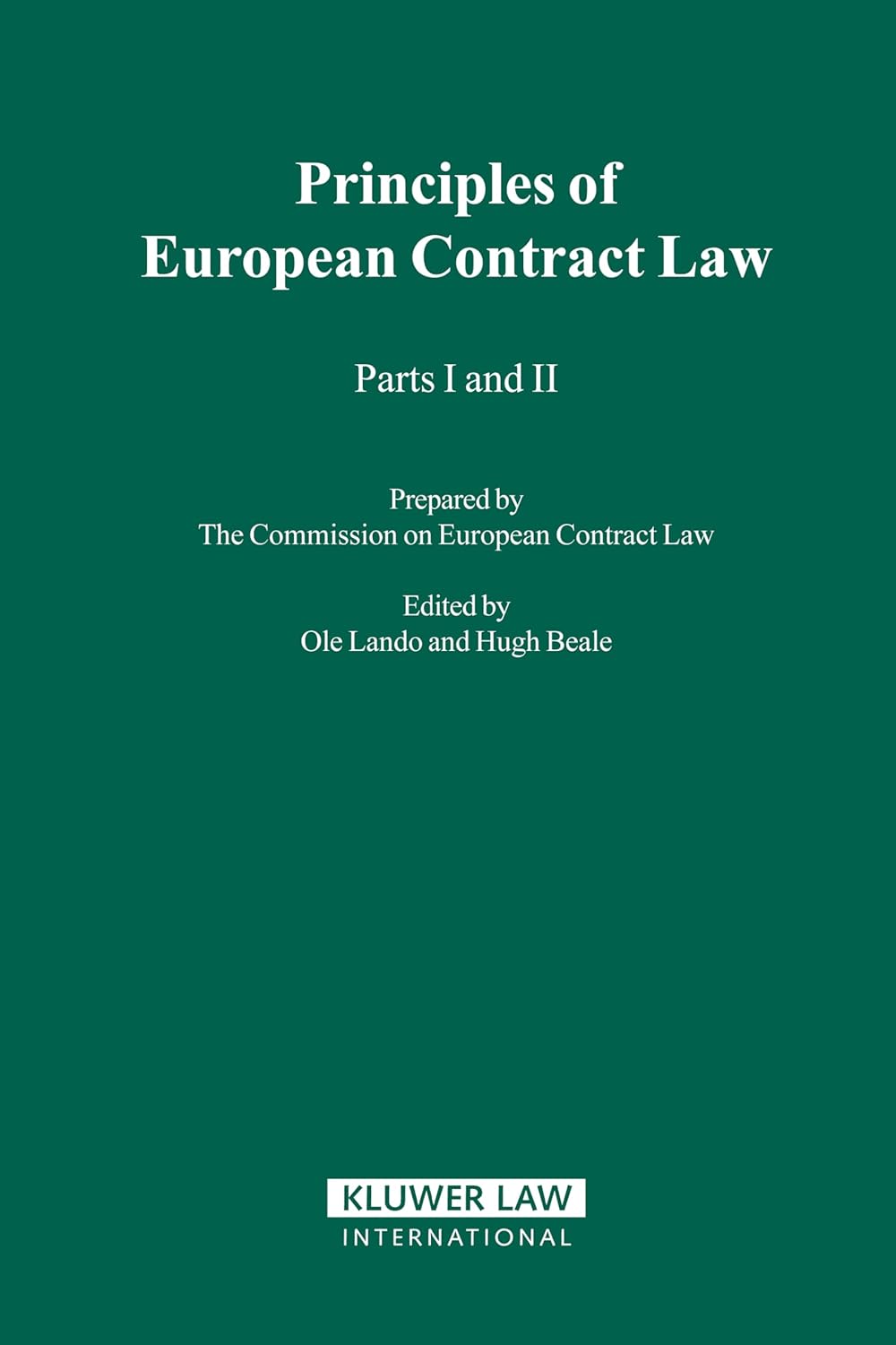 Amazon.com: The Principles of European Contract Law: 9789041113054 ...