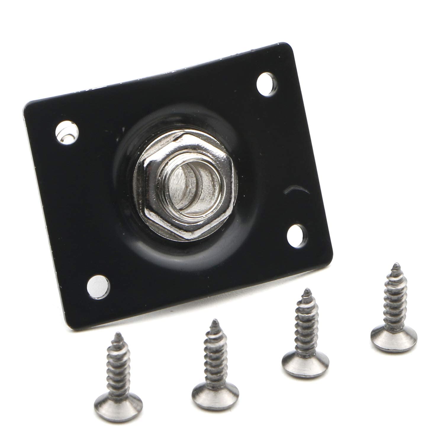 Guitar Bass Jack Plate/Jack socket, Rectangular Dented, Metal and 1/4 ...