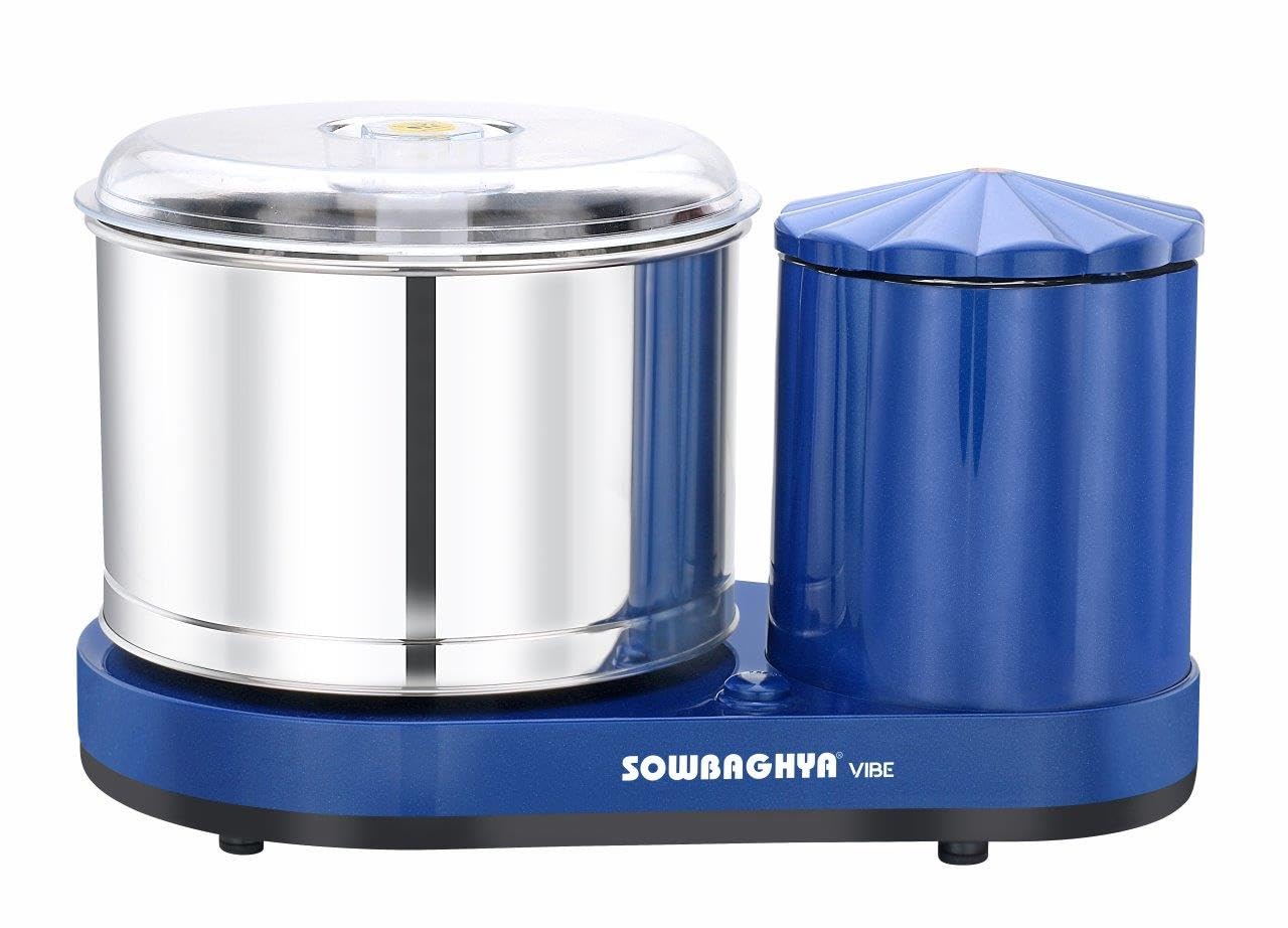 Sowbaghya Vibe 2Ltr Table Top Wet Grinder (Metallic Blue) | ... - NN DEAL