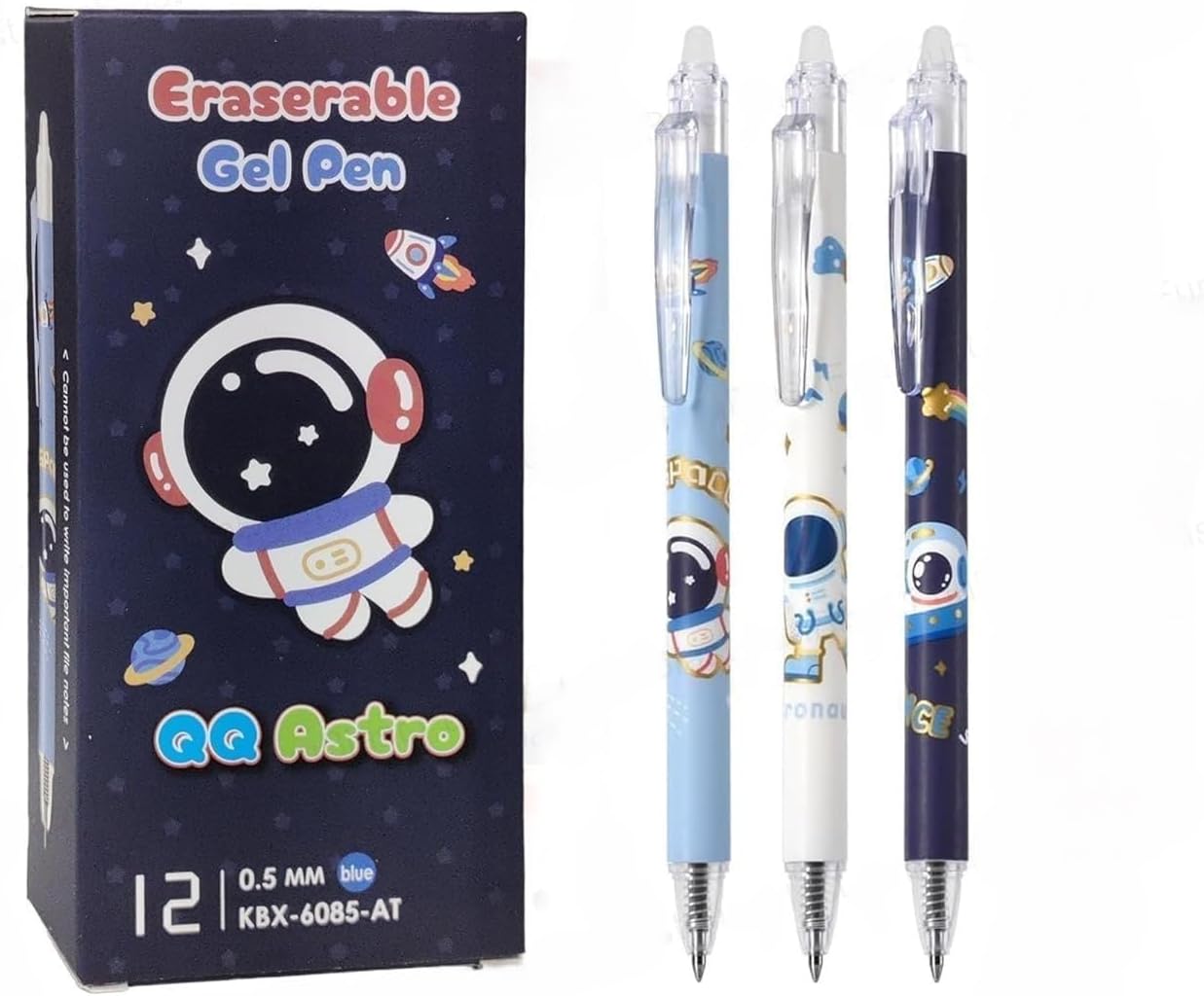 ATIRAMANIYA 12Pcs Retractable Erasable Gel Pens, 0.5 mm Fine Point ...