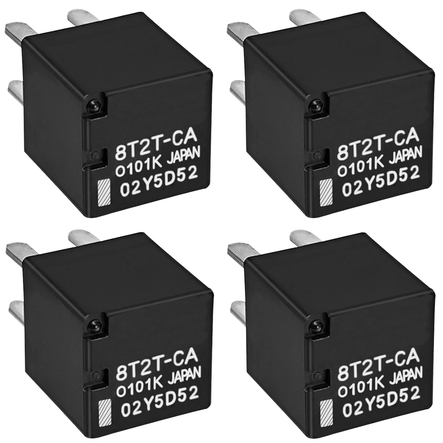 Amazon.com: Relay 8T2T-CA (Set of 4) - 8T2T-CA 0101K 12VDC 20A ...