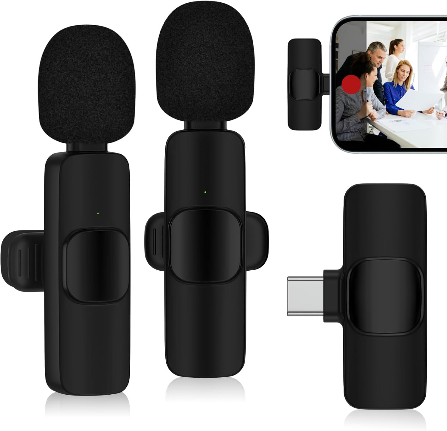 Amazon.com: Wireless Microphone for iPhone 17/Air/17 Pro/17 Pro Max/16e ...