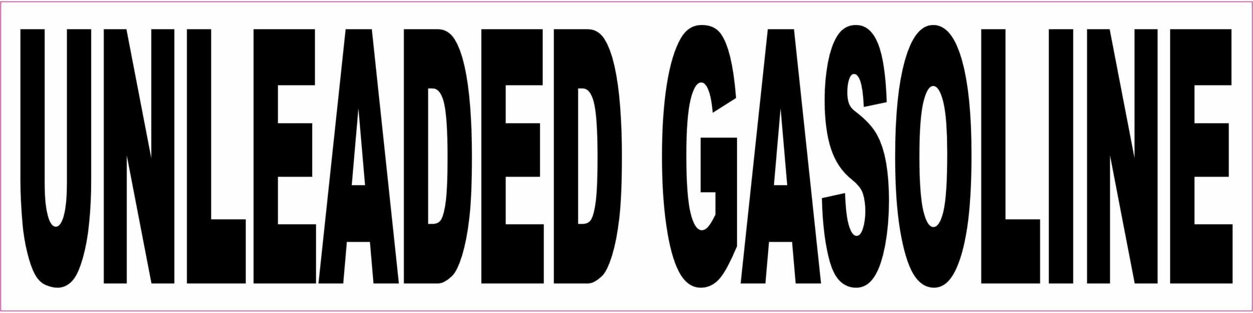Amazon.com: StickerTalk Unleaded Gasoline Vinyl Sticker, 12 inches by 3 ...