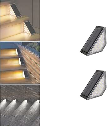 adeck Curb Appeal Lights, Triangle Solar Step Lights, Instant Curb ...