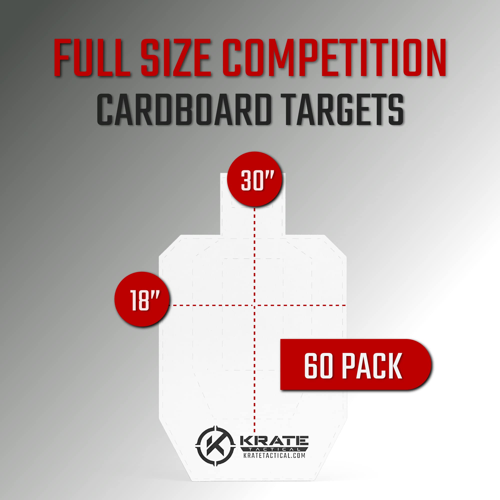 Snapklik.com : KRATE Tactical Cardboard Targets-Full Size Competition ...