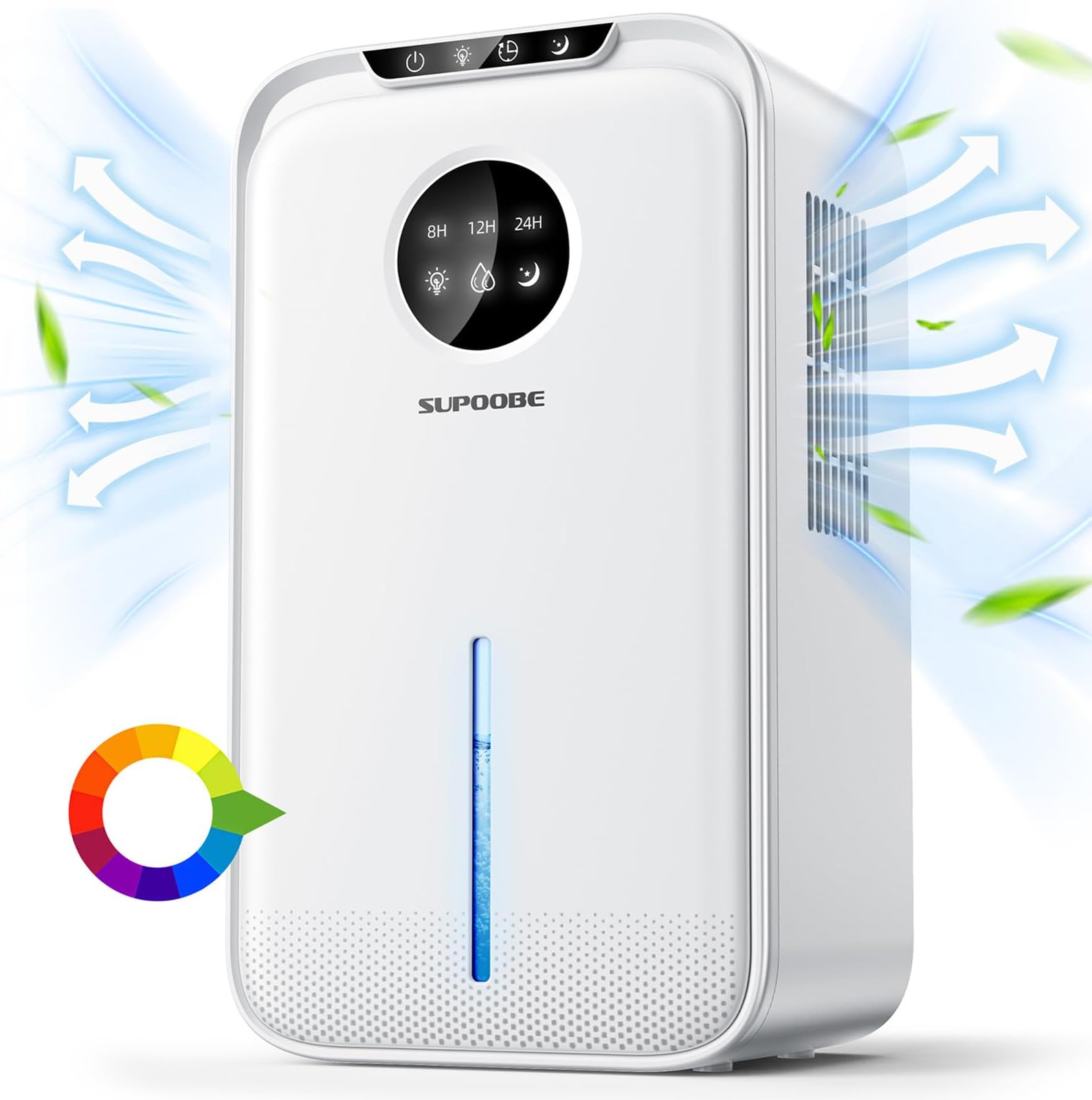 Electric Dehumidifier, 2200 ml, Dehumidifier with 2 Dehumidification ...