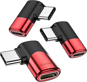 Amazon.co.jp: MOGOOD Type C Converter Adapter, Left and Right 90° Right ...