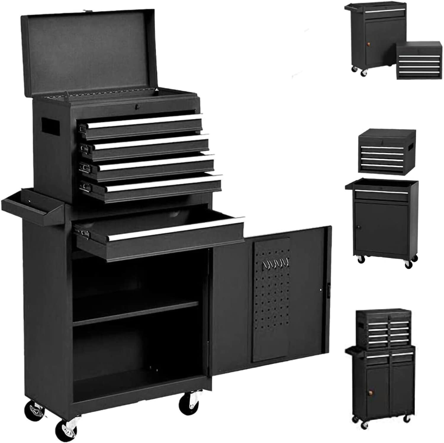 Amazon.com: 5-Drawer Rolling Tool Chest, Tool Box with Locking System ...