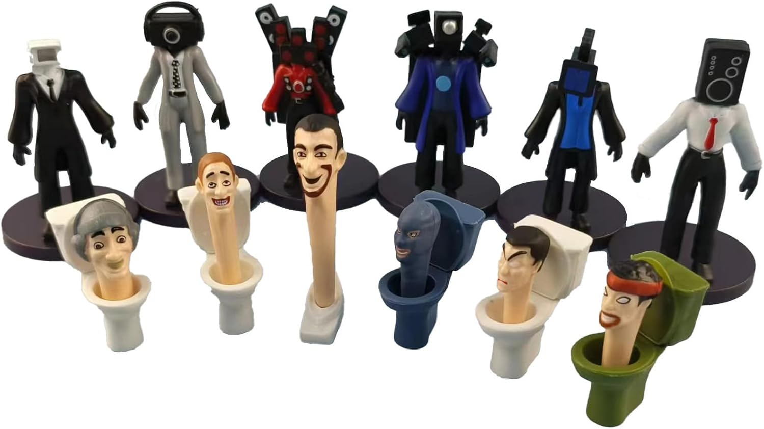 Skibidi Toilet Action Figure Toy Model (12pcs), Figures - Amazon Canada