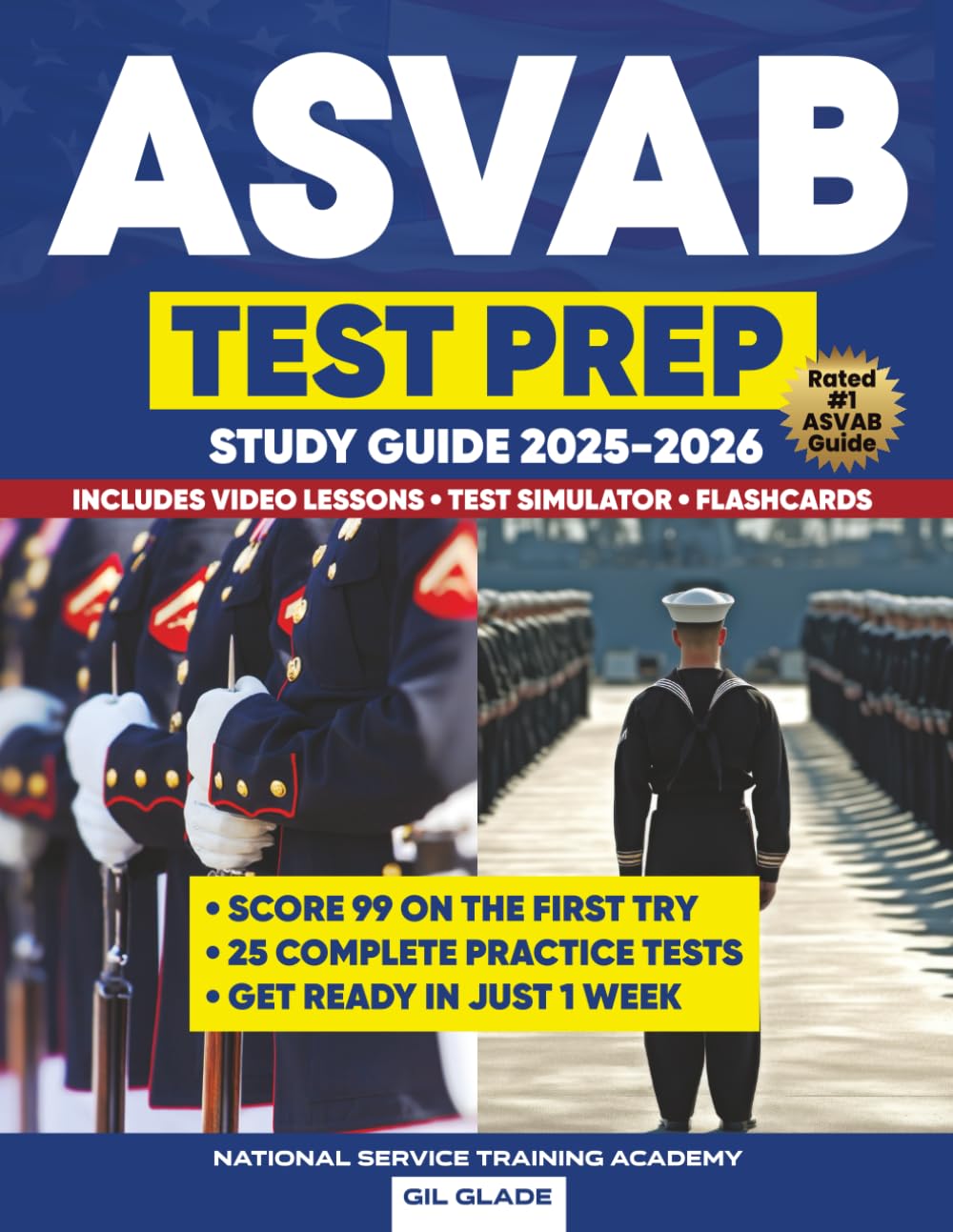 THE OFFICIAL ASVAB STUDY GUIDE: 25 Complete Practice Tests + The Proven ...