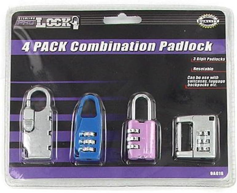Combination padlock set - Amazon.com