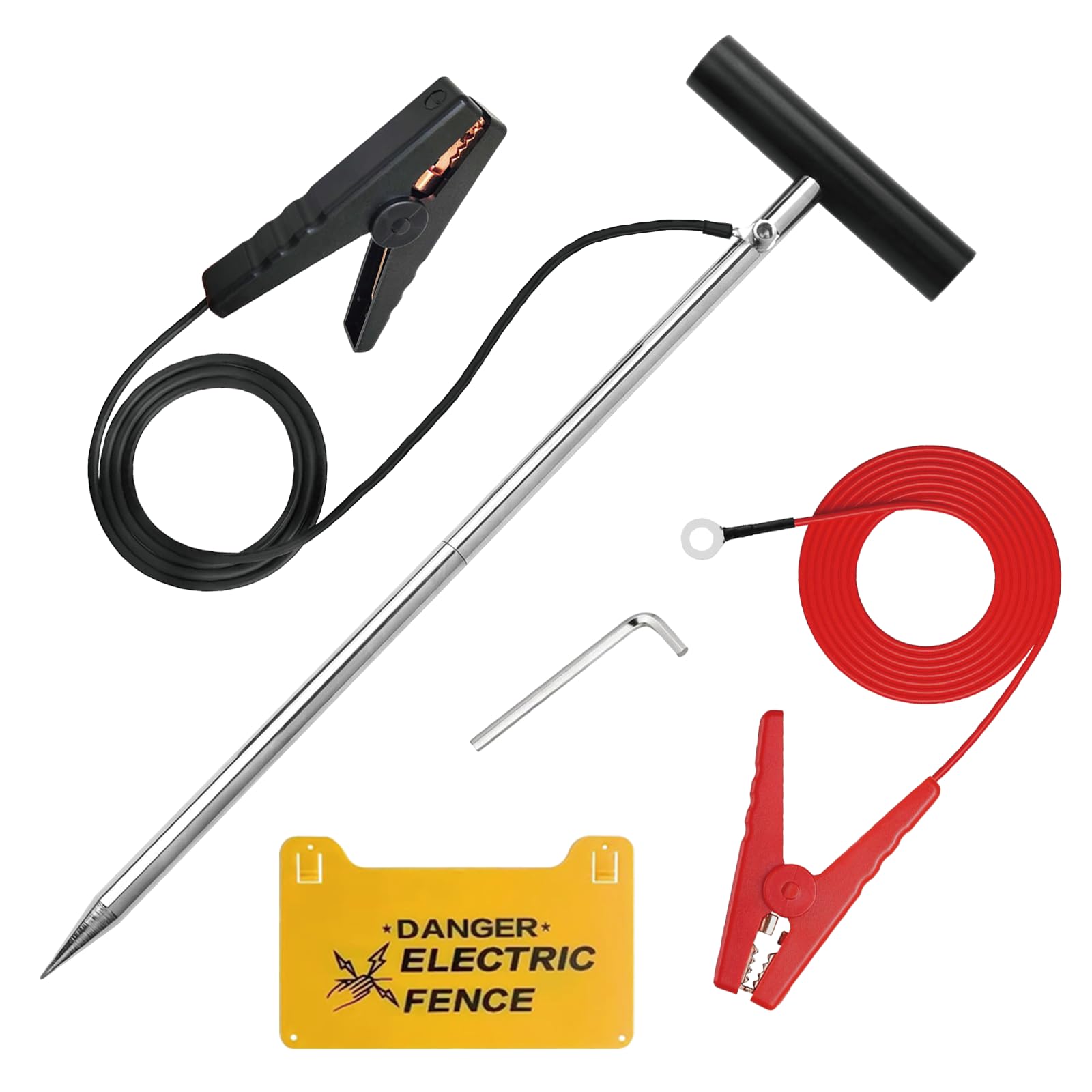 Snapklik.com : Bubusan Electric Fence Grounding Rod Set, Ground Rod For ...