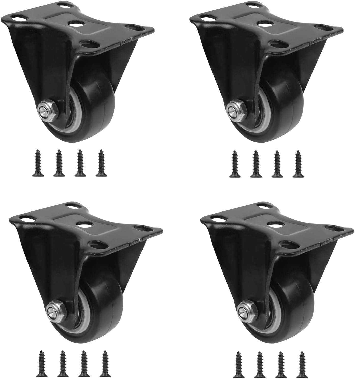 Small Fixed Castor Wheels Trolley –DSL 25mm Heavy Duty Caster Wheels ...