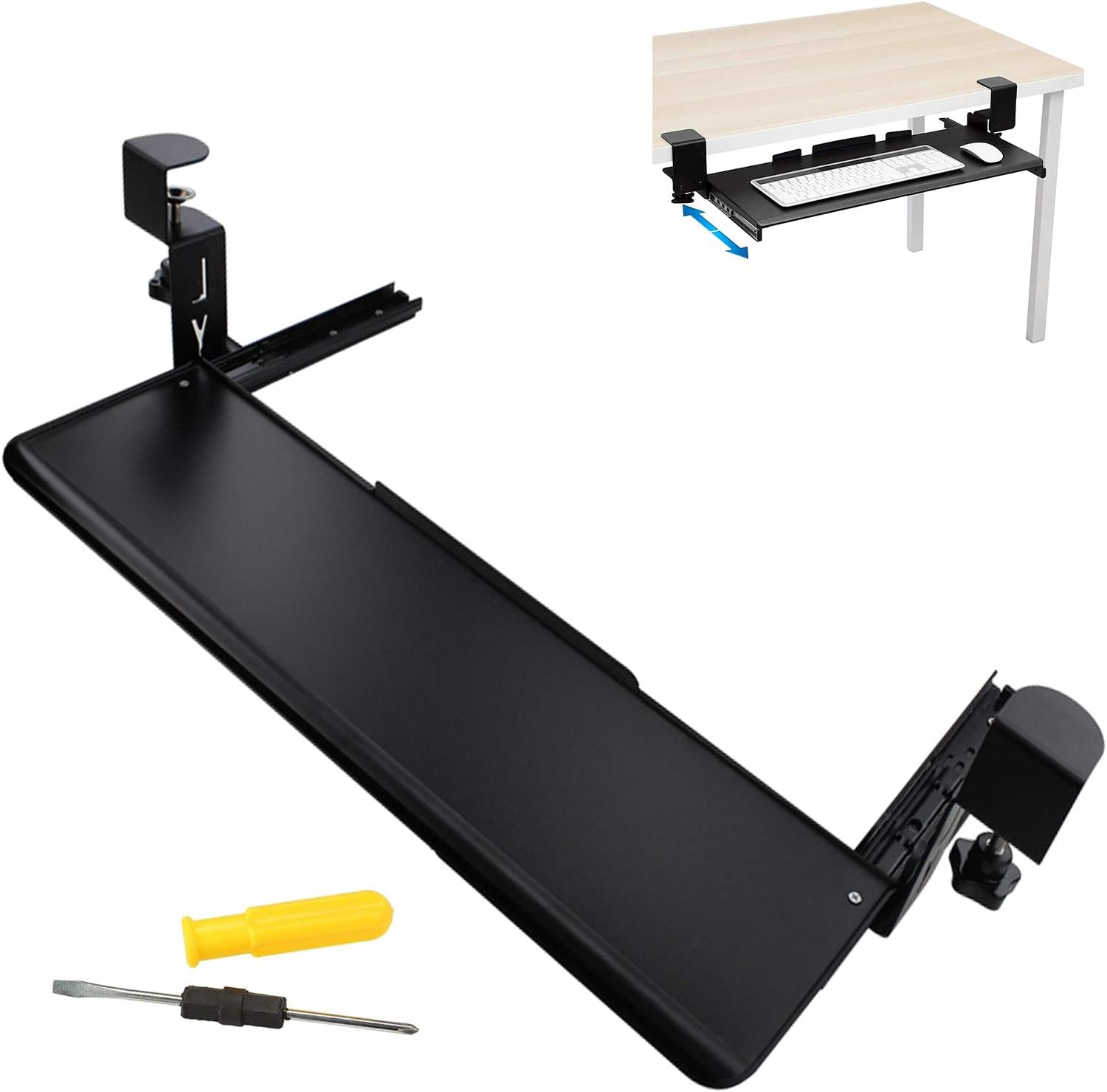 Amazon.com: Keyboard Drawers -Slide-Out Platform Computer Drawer ...