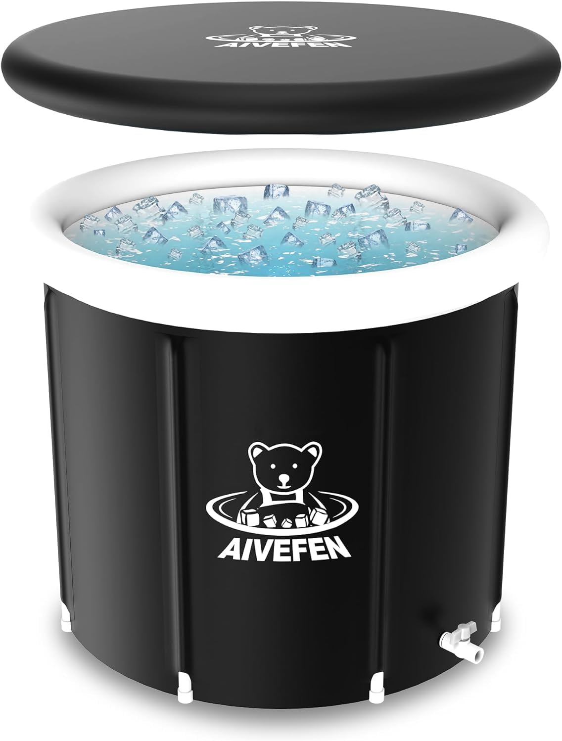 AIVEFEN XL Large Cold Plunge Tub for Athletes with Cover, 101 Gallons ...