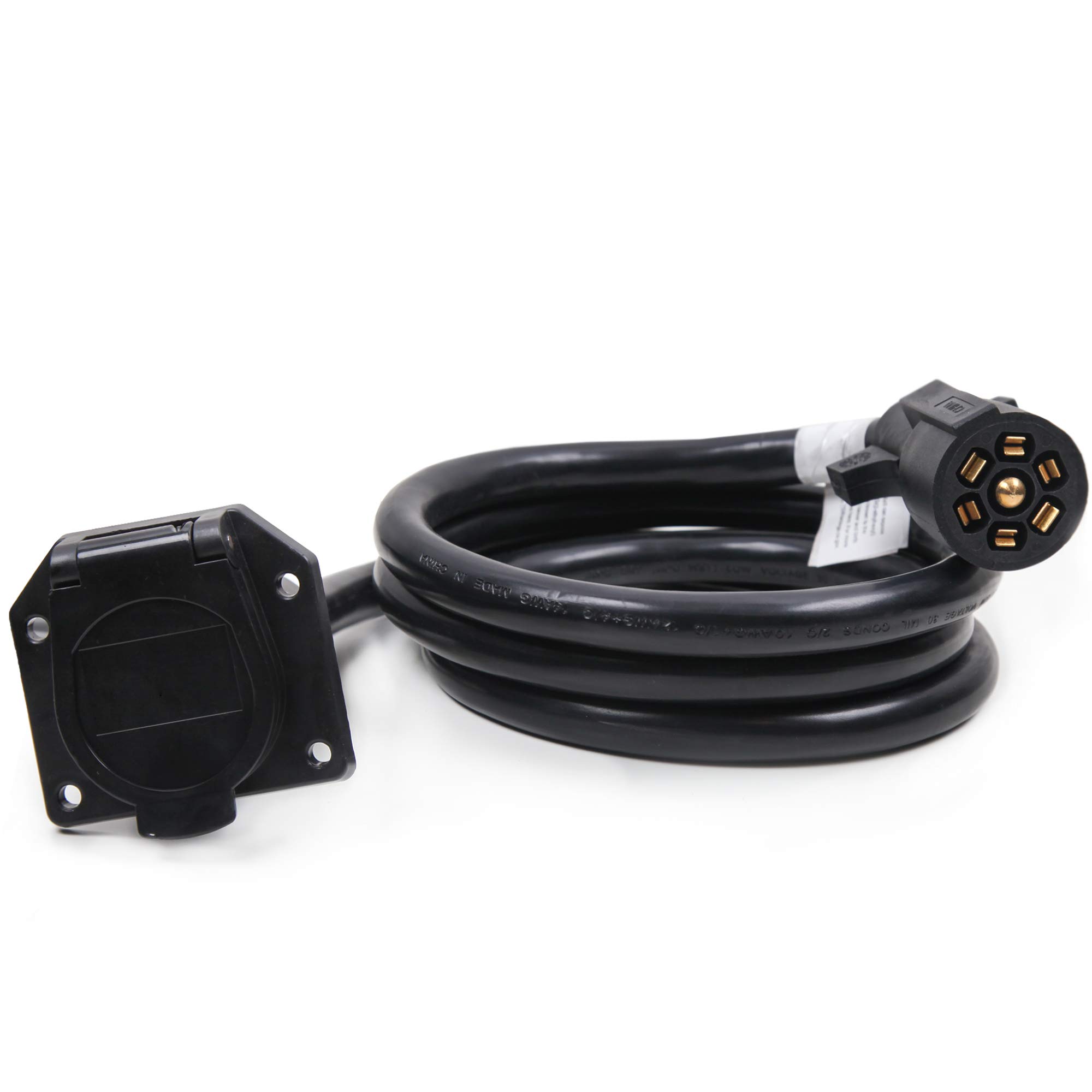 Buy Proline Power 7-Way Trailer Plug Socket Extension Cable with 7 ...