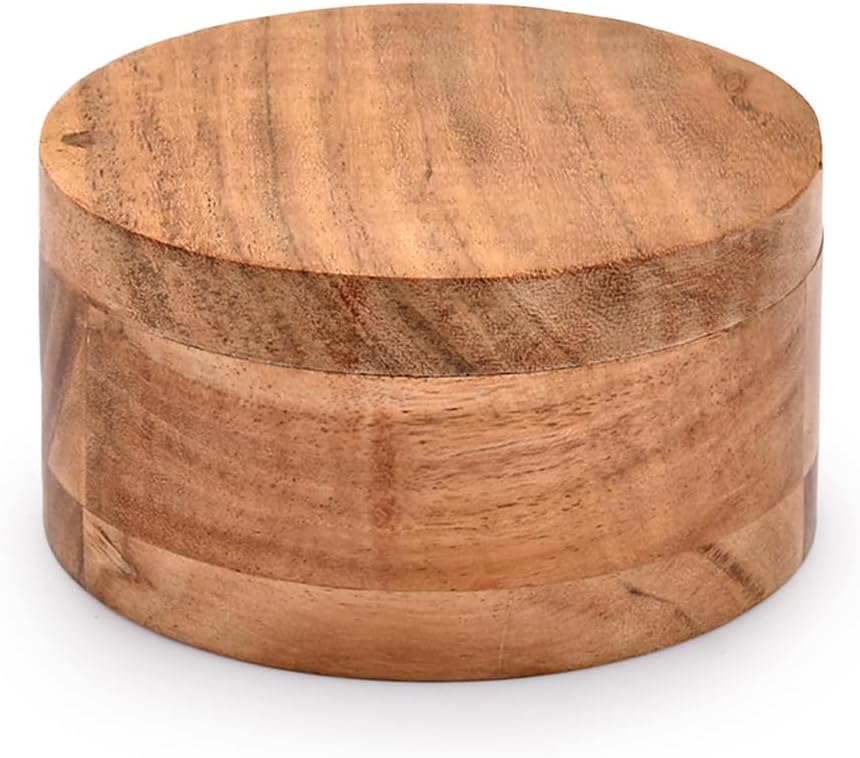 Amazon.com: Wooden Salt Box Divided with Magnetic Swivel - 2 ...