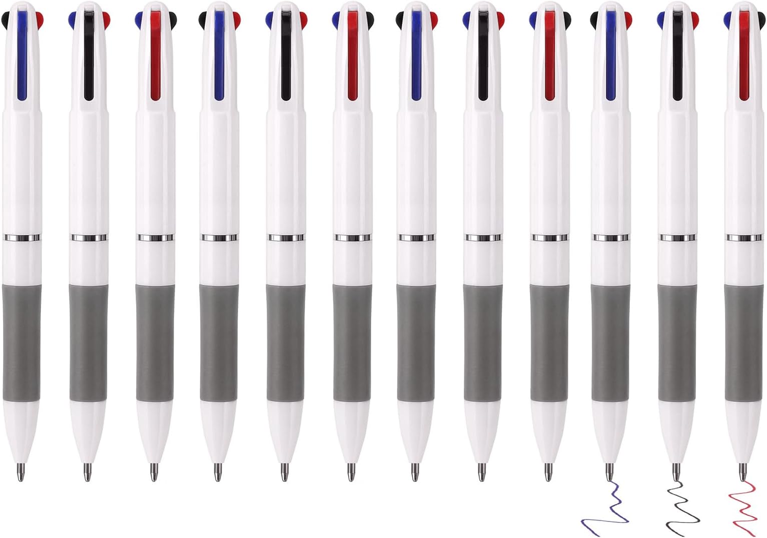 Amazon.com : 12Pcs 3-in-1 Multicolor Ballpoint Pen 0.5mm Retractable ...