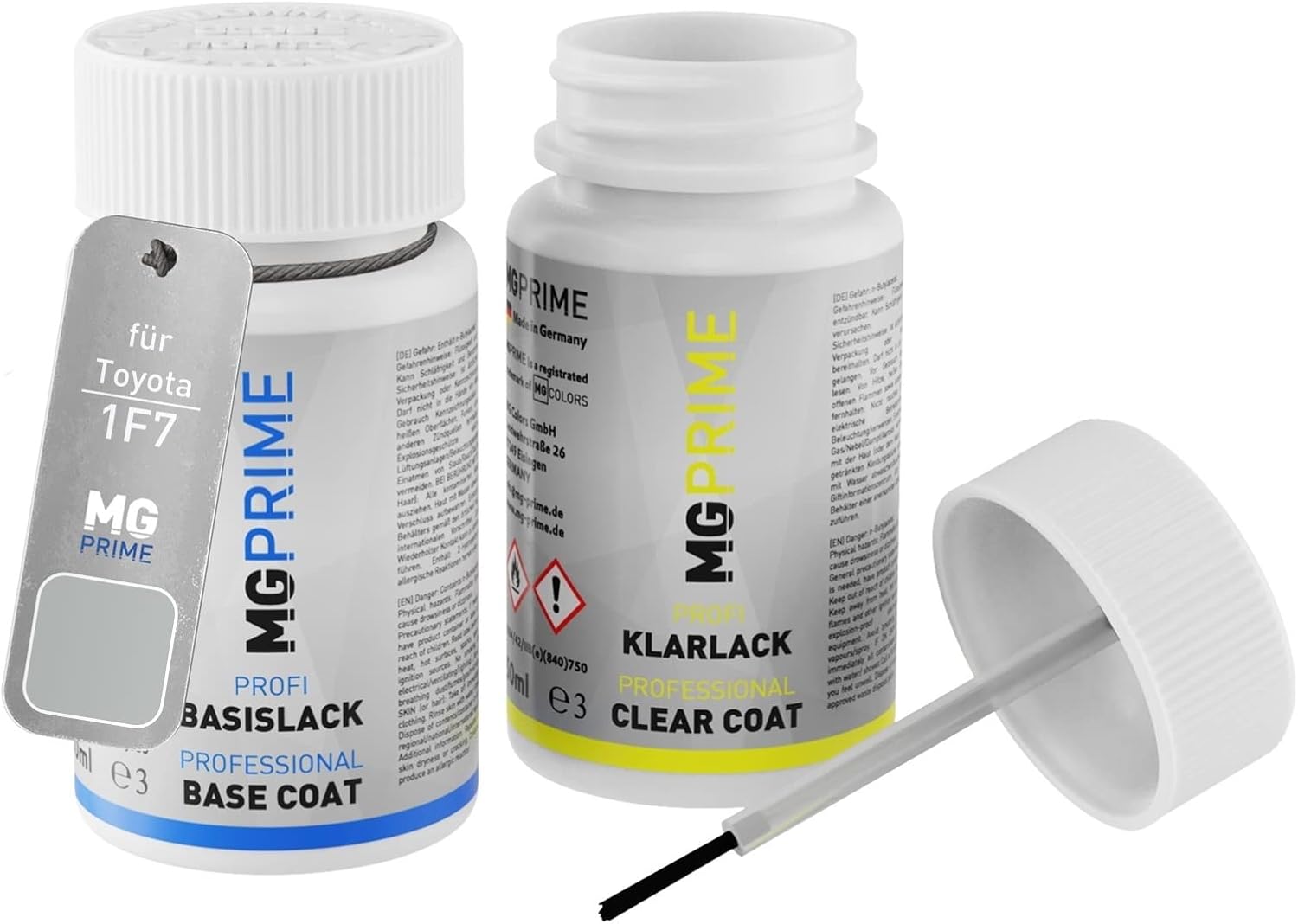 MG PRIME Peinture voiture kit de stylo retouche pour Toyota 1F7 Classic Silver Metallic/Gris ...