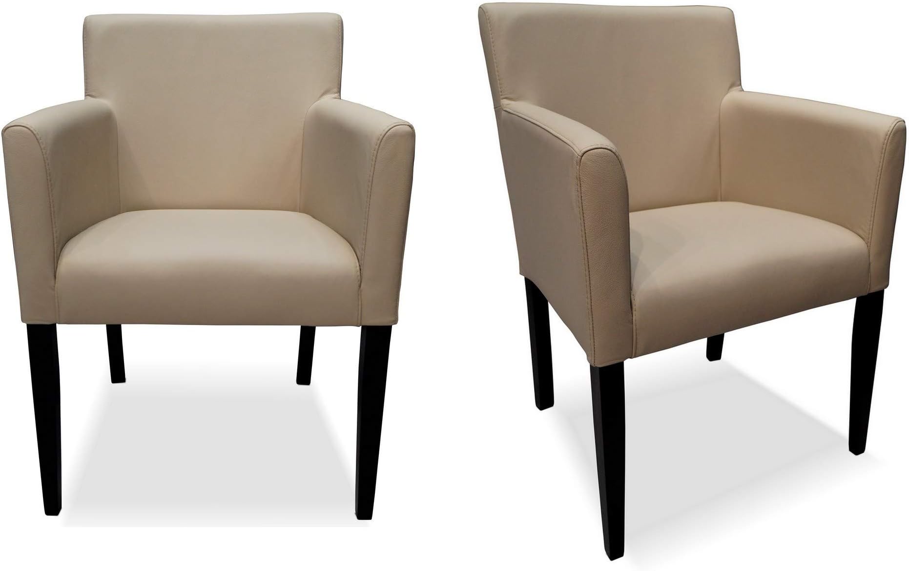 Esszimmerstuhl Leder Beige